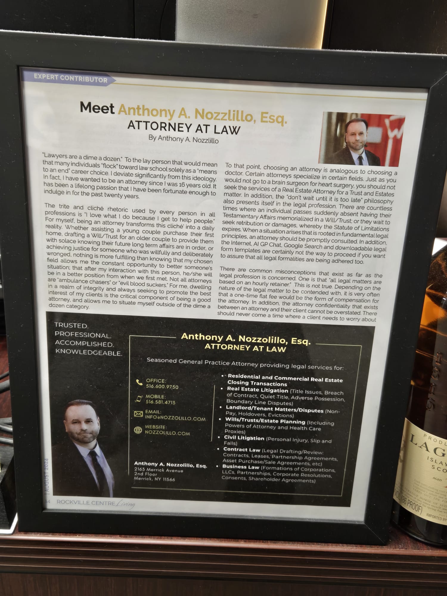 Anthony A. Nozzolillo, Esq. - Gallery